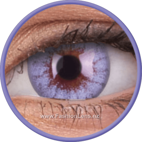 Cheerful Crystal Blue Coloured Contact Lenses. Fashion Lens NZ